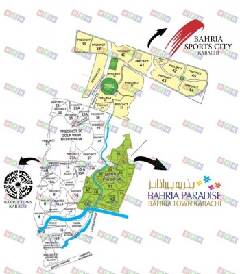 Bahria Town Karachi Map - Bahria Town Karachi All Precincts Maps